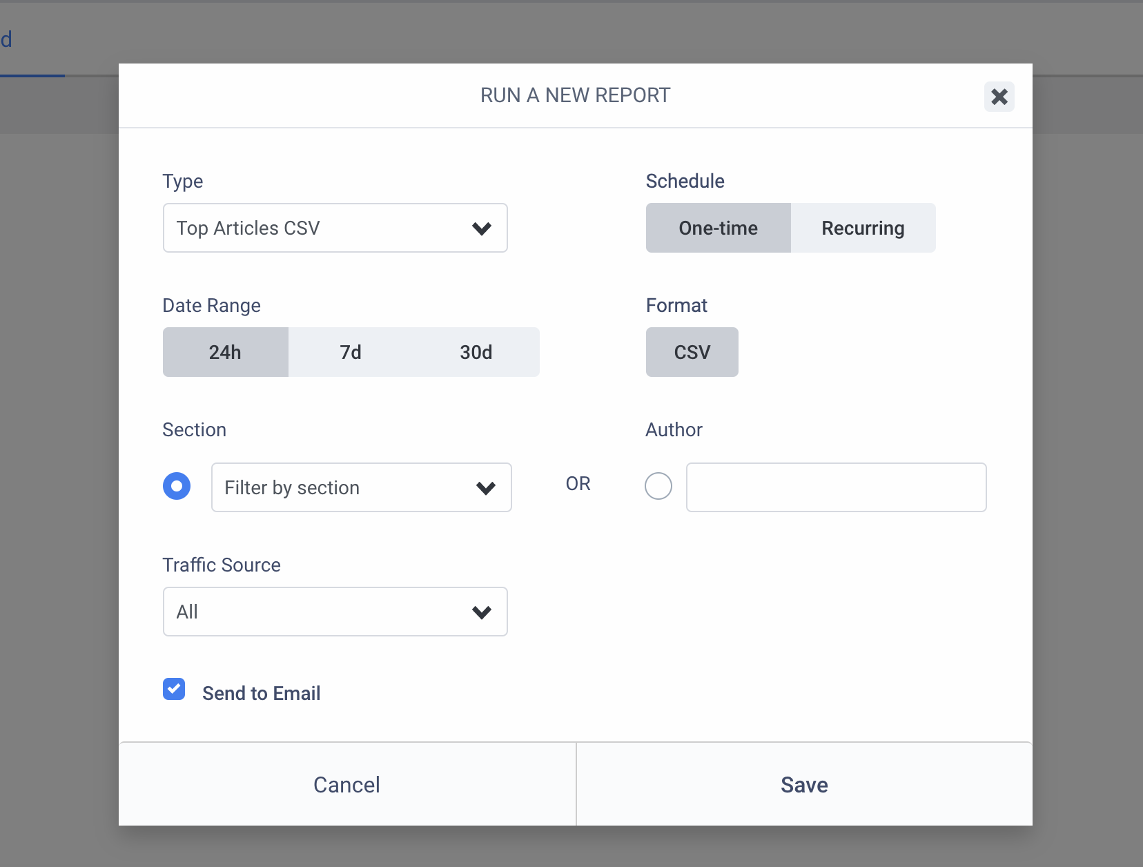 Reports - Newsroom help